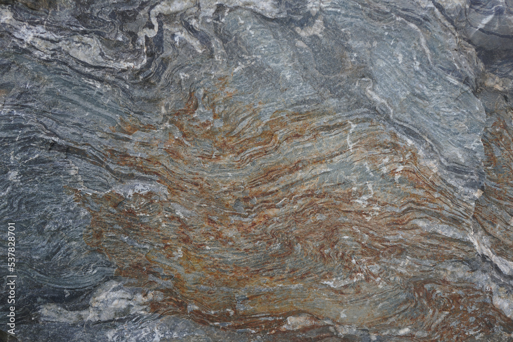 Abstract texture of natural gneiss foliated metamorphic rock background ...