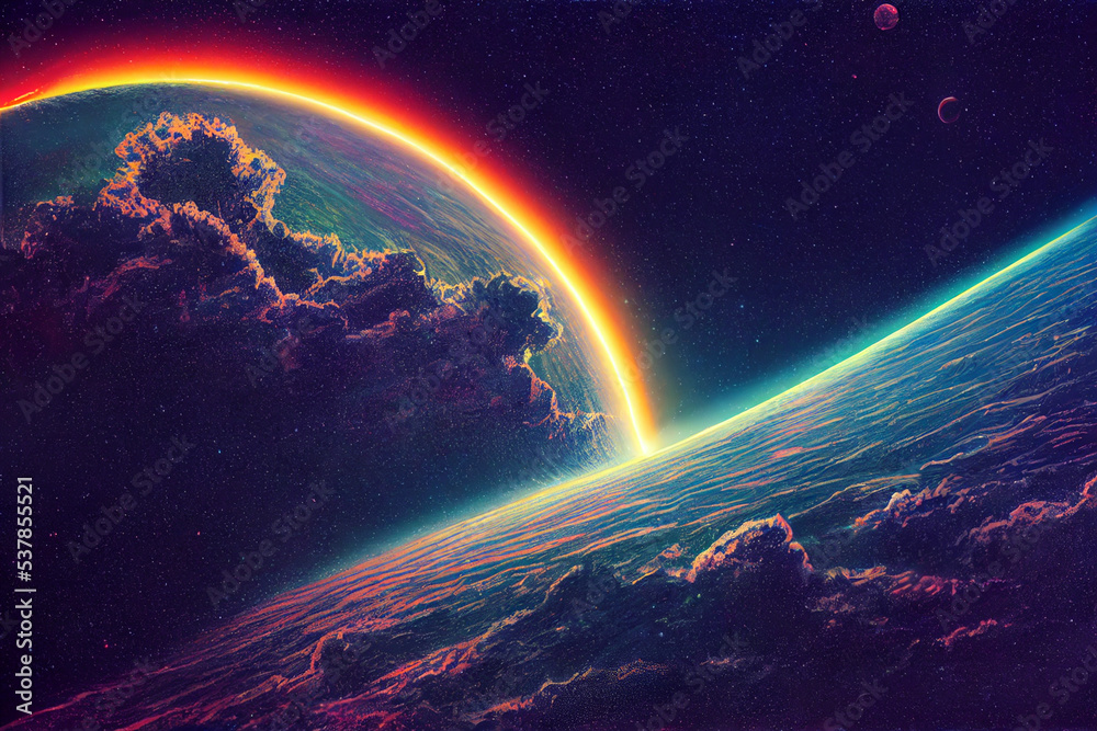 Space background epic stars planets galaxies scale texture abstract ...