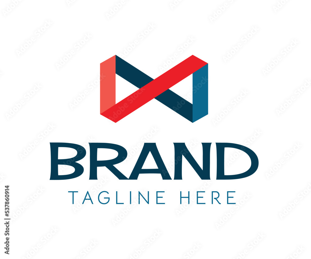 Infinity icon logo design template. Creative colorful circular rounded ...