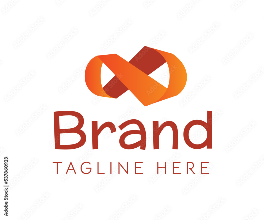 Infinity icon logo design template. Creative colorful circular rounded ...