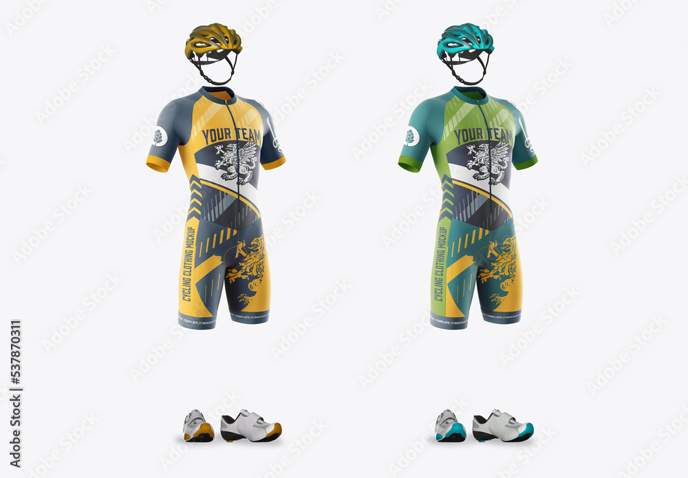 Cycling Kit Mockup Stock Template | Adobe Stock