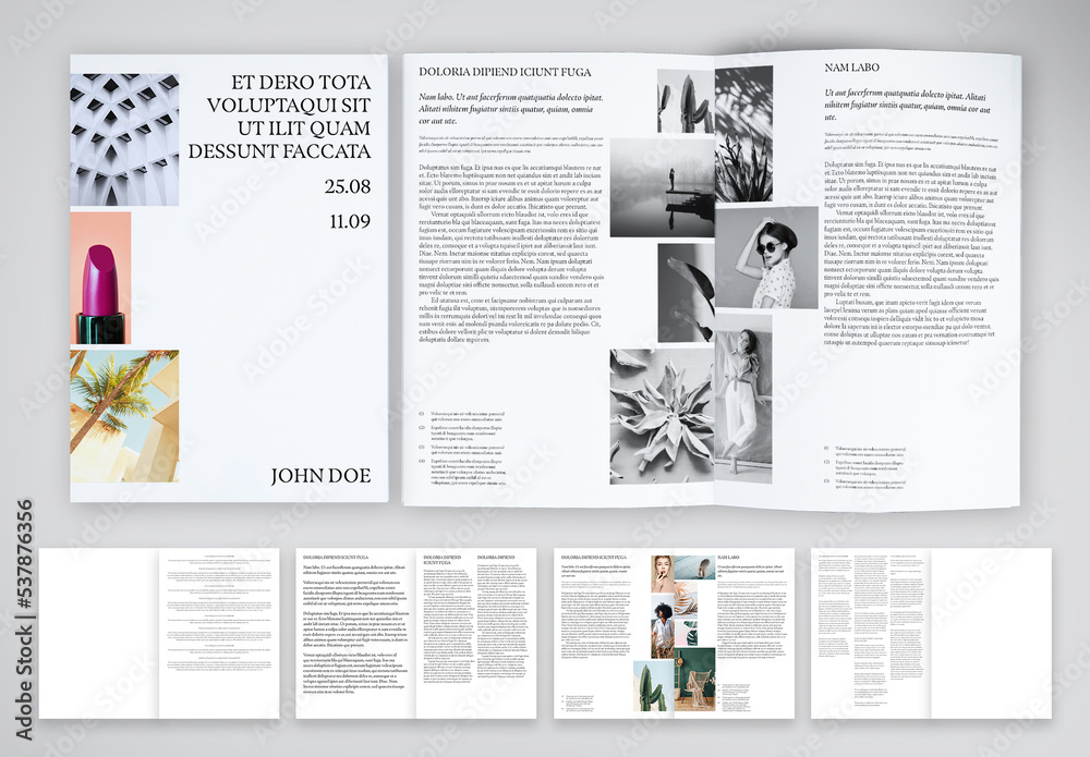 Art Portfolio and Exhibition Guide Stock Template | Adobe Stock