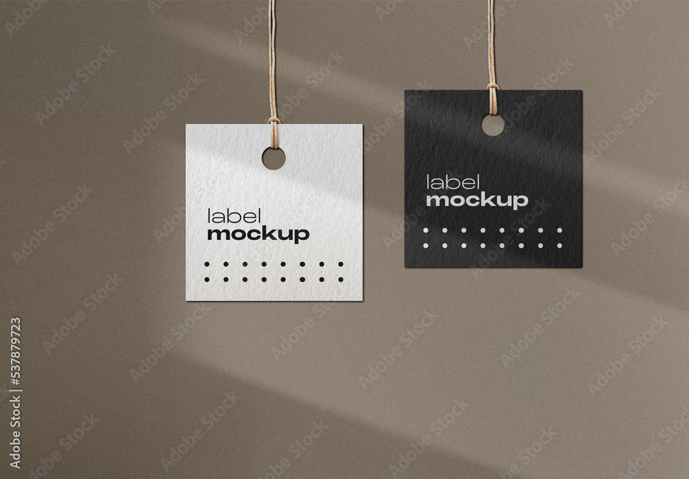 Label Tag Mockup Stock Template | Adobe Stock