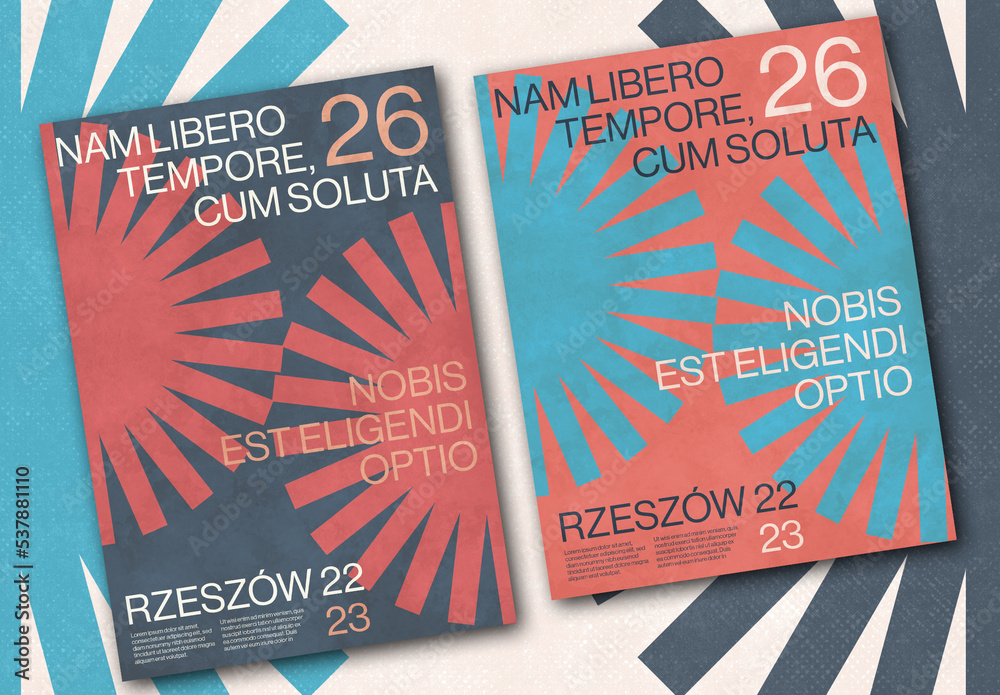 International Poster Design Layout for Events Stock Template | Adobe Stock