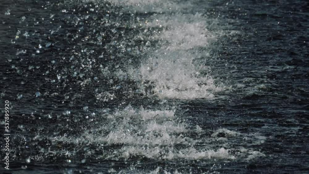 Shallow Water surface texture loop. Water. Lean water. Splashes of ...