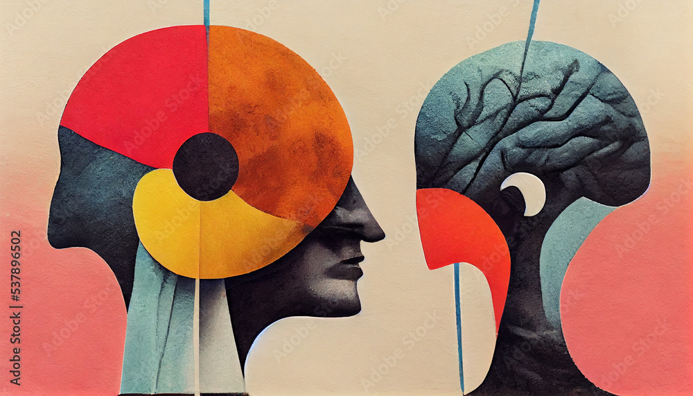 Collage aesthetic paper mixed media illustrations of creativity ...