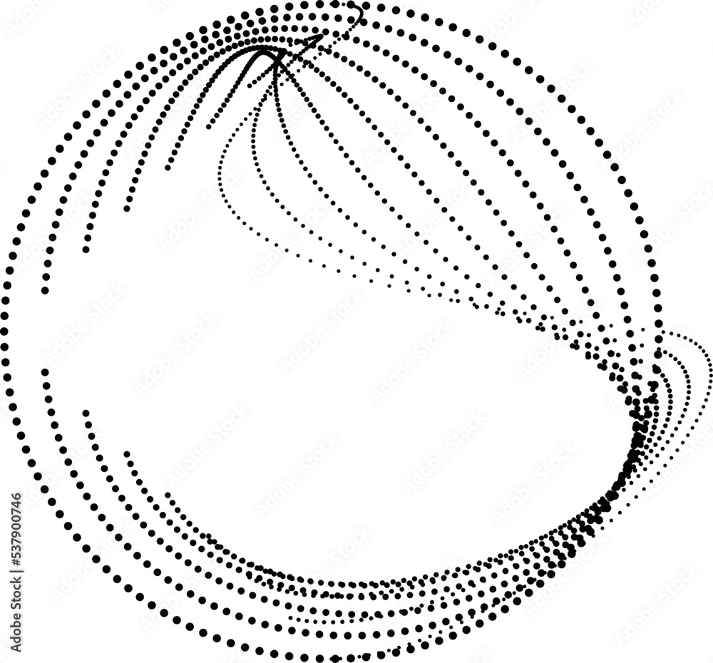 Abstract oval Lines Background with geometric circles . Vector rotating ...