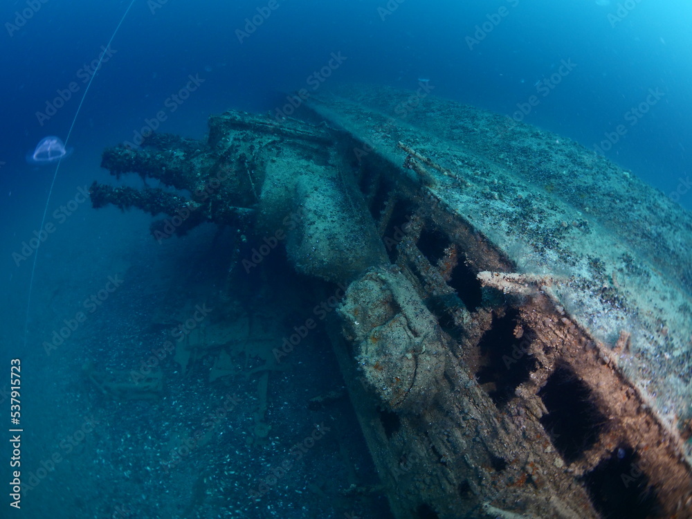 scuba divers taking photos and exploring u boat wreck ww2 submarine ...