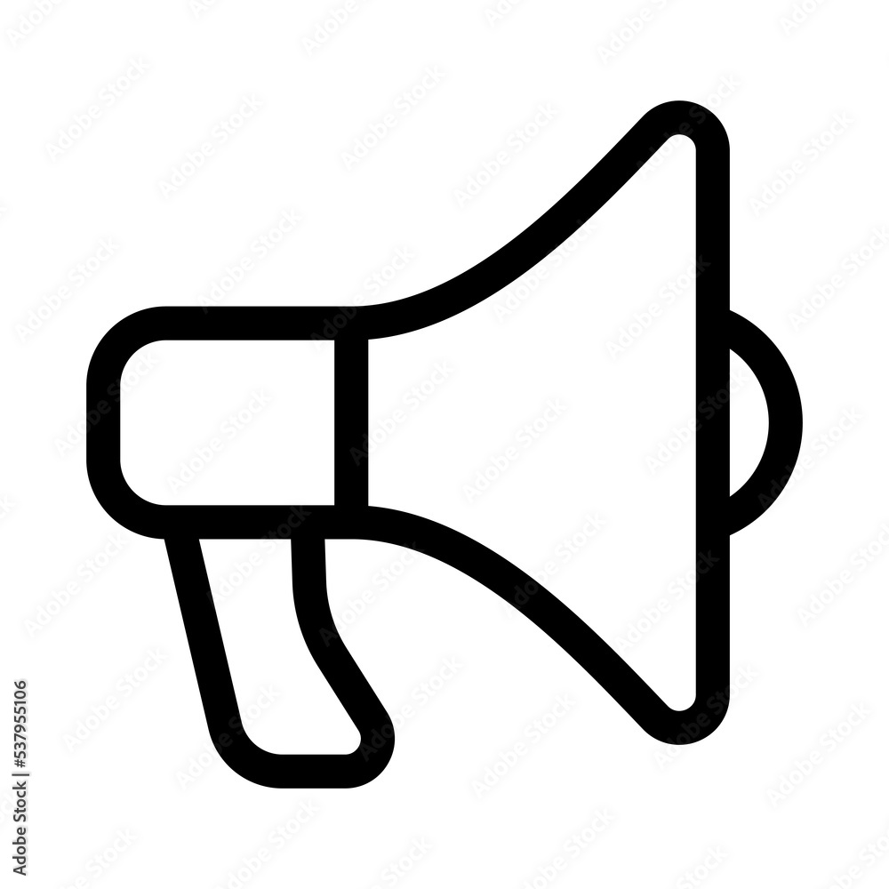 Loudspeaker megaphone icon symbol signs for apps and websites with ...
