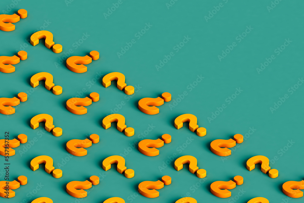 many yellow question marks Stock Photo | Adobe Stock