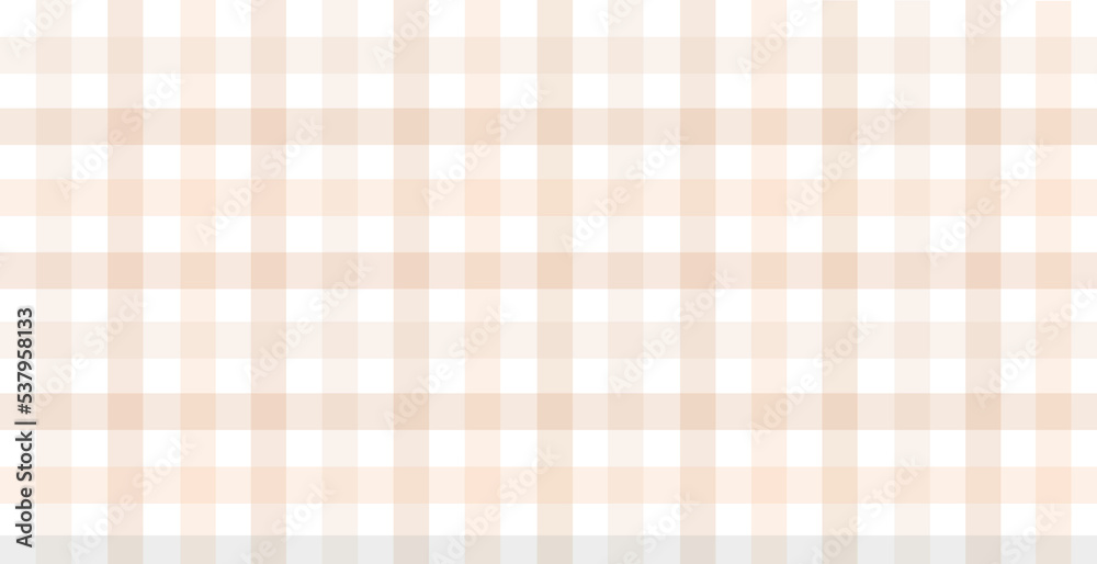 Light plaid texture pastel beige colors flannel background vector ...