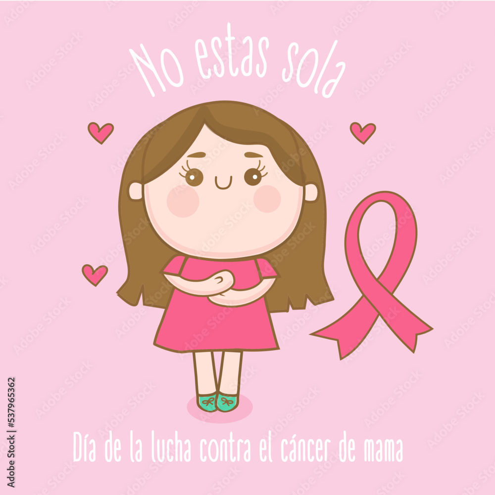 Día de la lucha contra el cáncer de mama Stock Vector | Adobe Stock