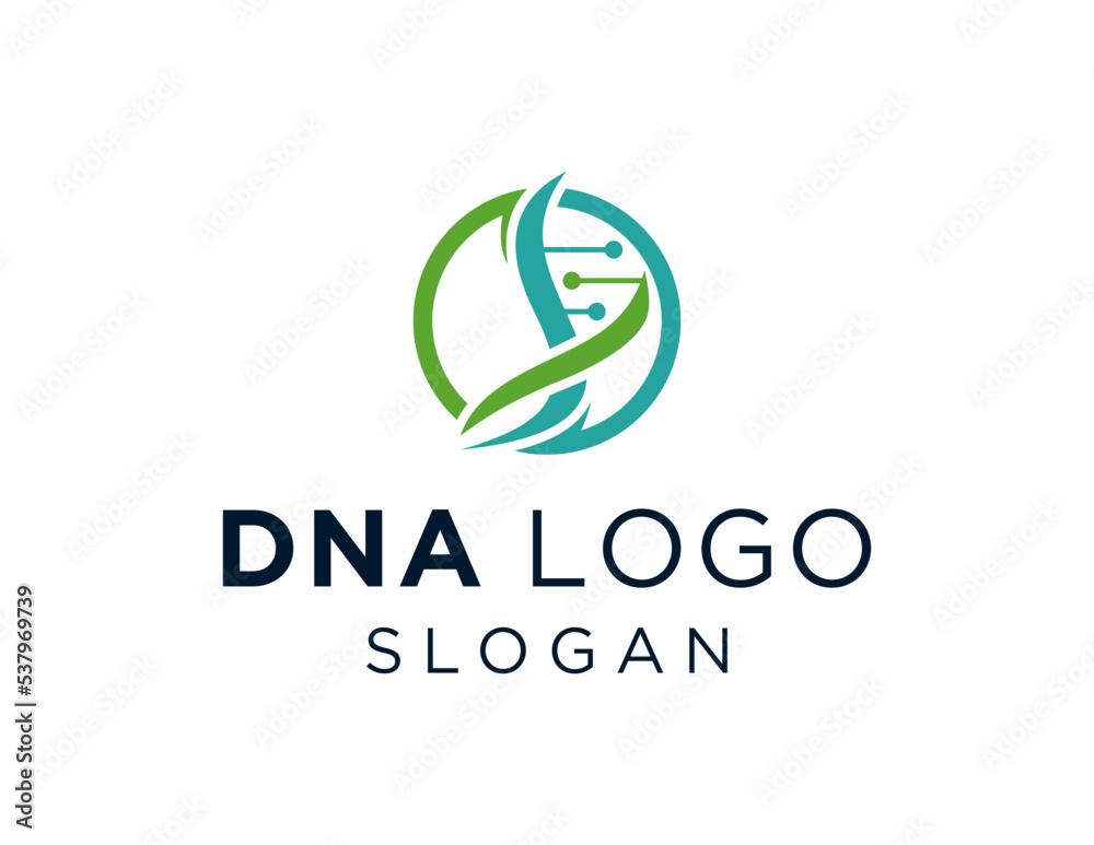 Logo design about DNA on white background. created using the CorelDraw ...