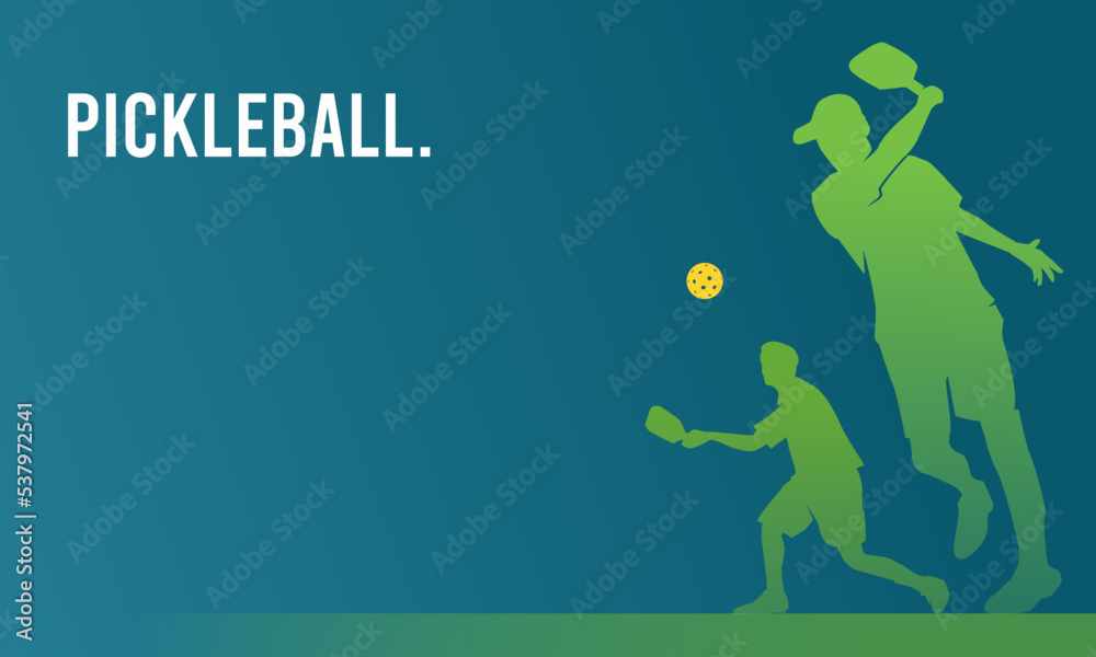 Premium simple pickleball player background illustration design Stock ...