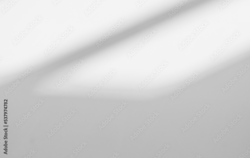 Gray shadow and light blur abstract background on white wall from ...