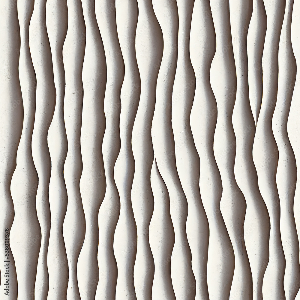 Off white wavy vertical lines with soft shadows and texture. Abstract ...