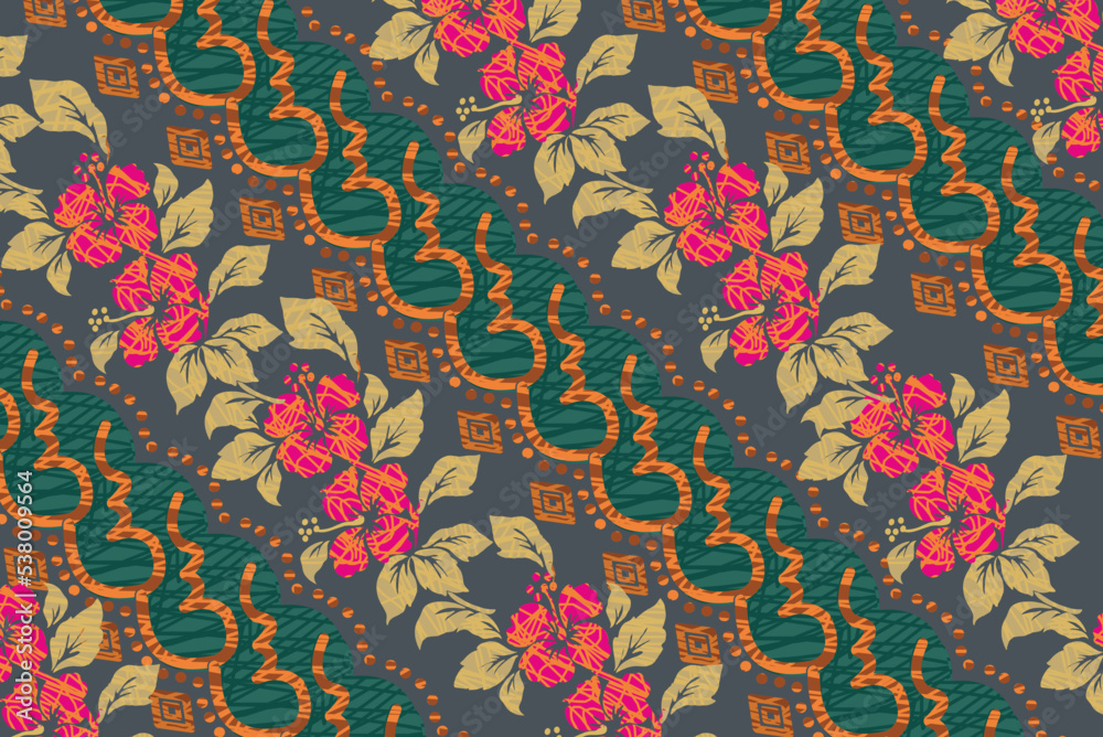 Indonesian Batik pattern, development of the famous machete motif ...