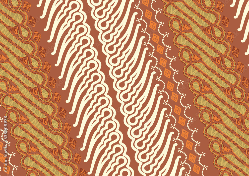 Indonesian Batik pattern, development of the famous machete motif ...