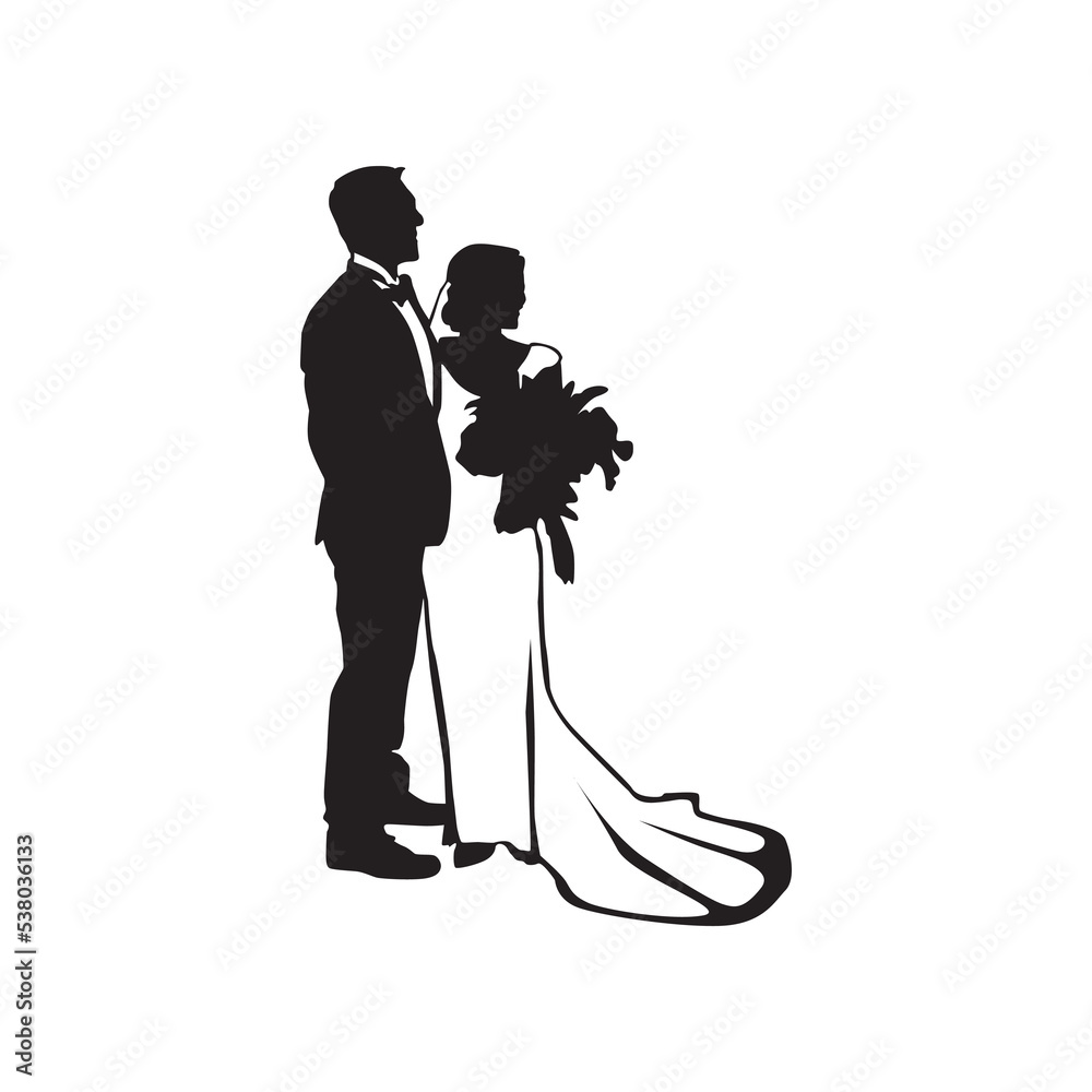 Bride And Groom Wedding Silhouette Clipart Stock Vektorgrafik Adobe Stock bride-and-groom-wedding-silhouette-clipart-stock-vektorgrafik-adobe-stock