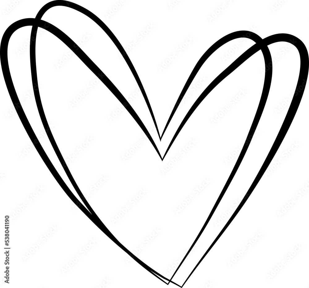 Heart Outline Cutfile, cricut ,silhouette, SVG, EPS, JPEG, PNG, Vector ...