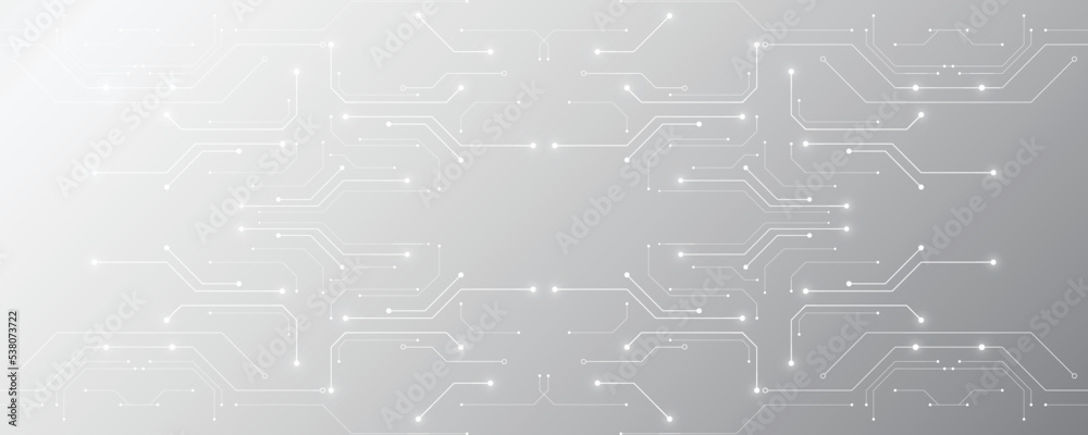 Gray and white technology background image Line design for ...