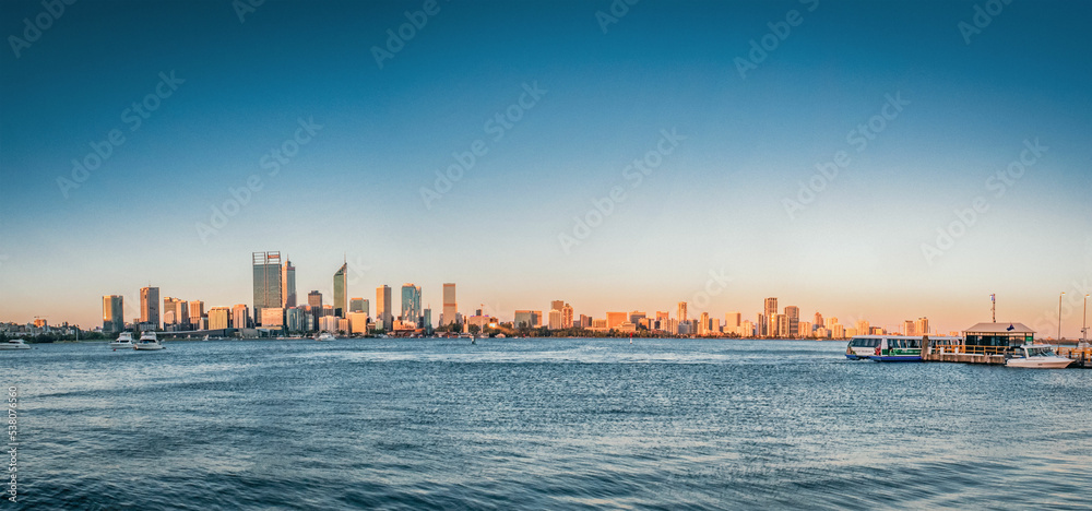 Perth City, Western Australia a view of the Perth city tall ...