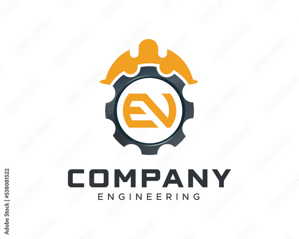 Engineering logo, en logo vector, en engineer monogram lettermark ...