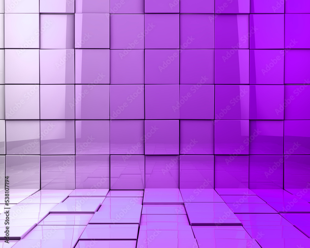 Fondo de cubos. Abstracto 3d cubos ilustración de fondo en tono violeta ...