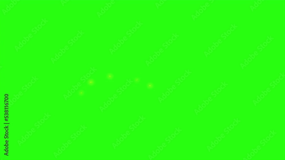 Loop animation lightning electric on green screen background , thin ...