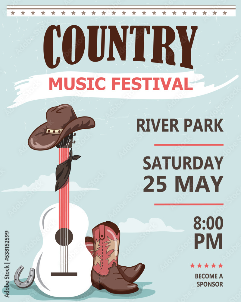 Country Music Festival Posters