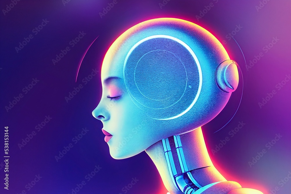 Artificial Intelligence Robotic Female Android Woman Concept Art ...