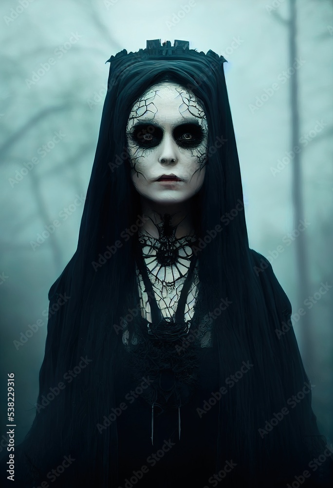 A fictional person, not based on a real person. Mystical woman in a ...