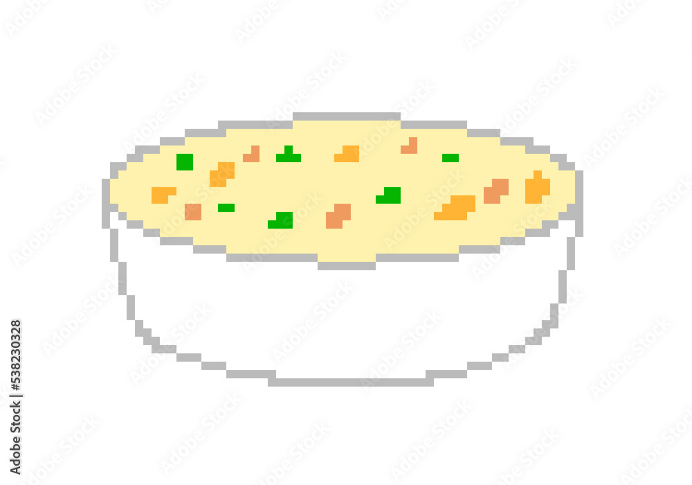 Clip art of pixel art stew Stock Illustration | Adobe Stock