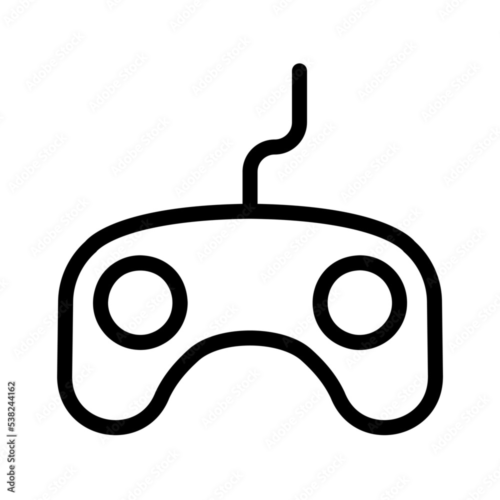 Icono de mando de consola de videojuegos. Palanca, control. Joypad ...