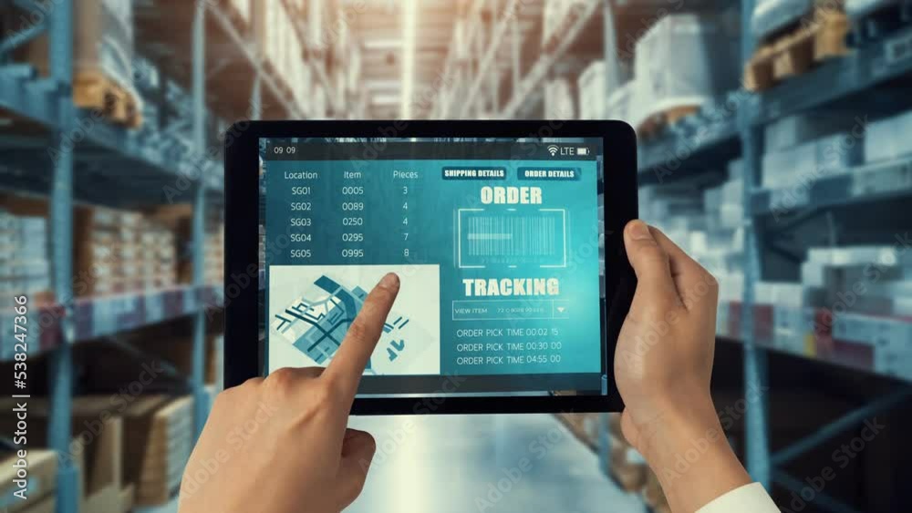 Warehouse management deft software in computer for real time monitoring ...