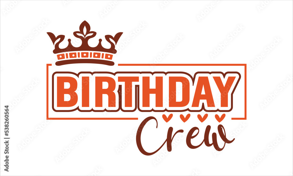 Birthday Crew svg, birthday svg, Happy birthday svg bundle hand ...
