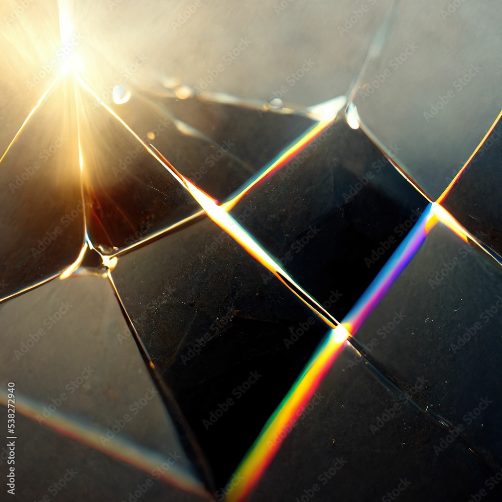 Crystal prism diamond background overlay digital art reflection ...