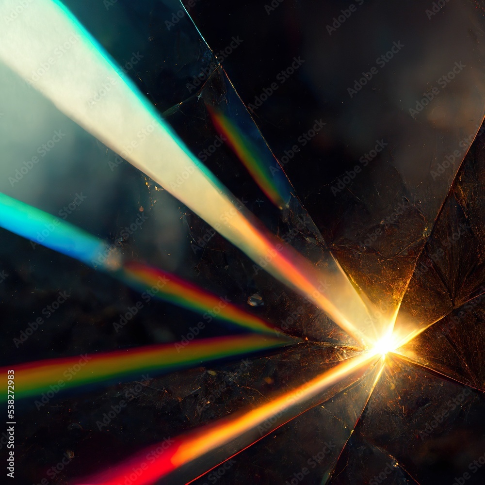 Crystal prism diamond background overlay digital art reflection ...