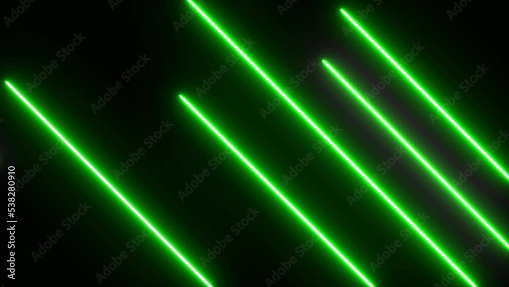 GREEN neon rain animated on black background. 4K 60Fps Stock Video ...
