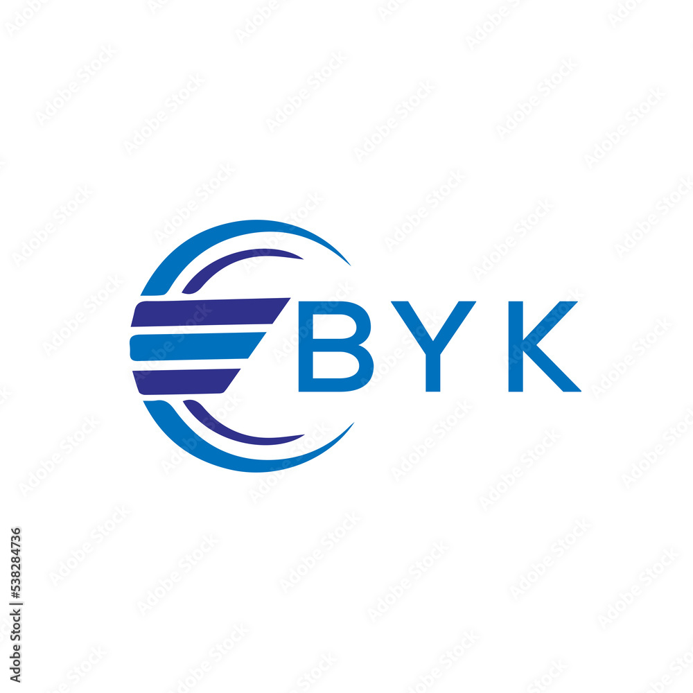 BYK letter logo. BYK Monogram logo design for entrepreneur and business ...