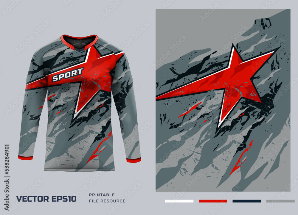 T-shirt mockup sport shirt template design for soccer jersey football ...