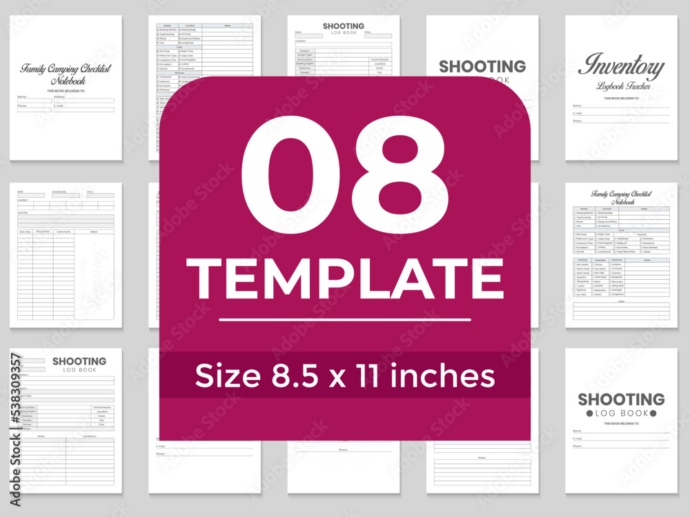 The Special Mega Bundle with family camping checklist notebook ...