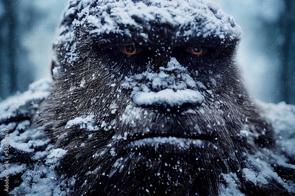 Bigfoot Sasquatch. Generative AI Stock Illustration | Adobe Stock