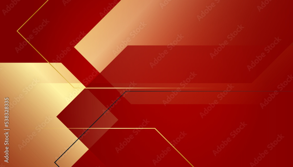 Abstract red and gold background Stock Vector | Adobe Stock