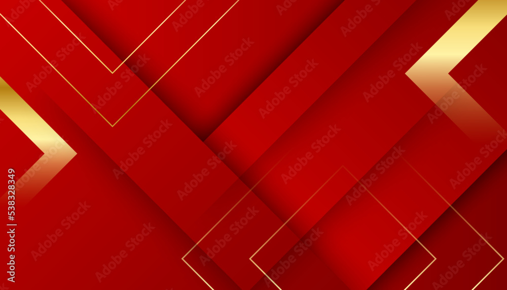 Abstract red and gold background Stock Vector | Adobe Stock