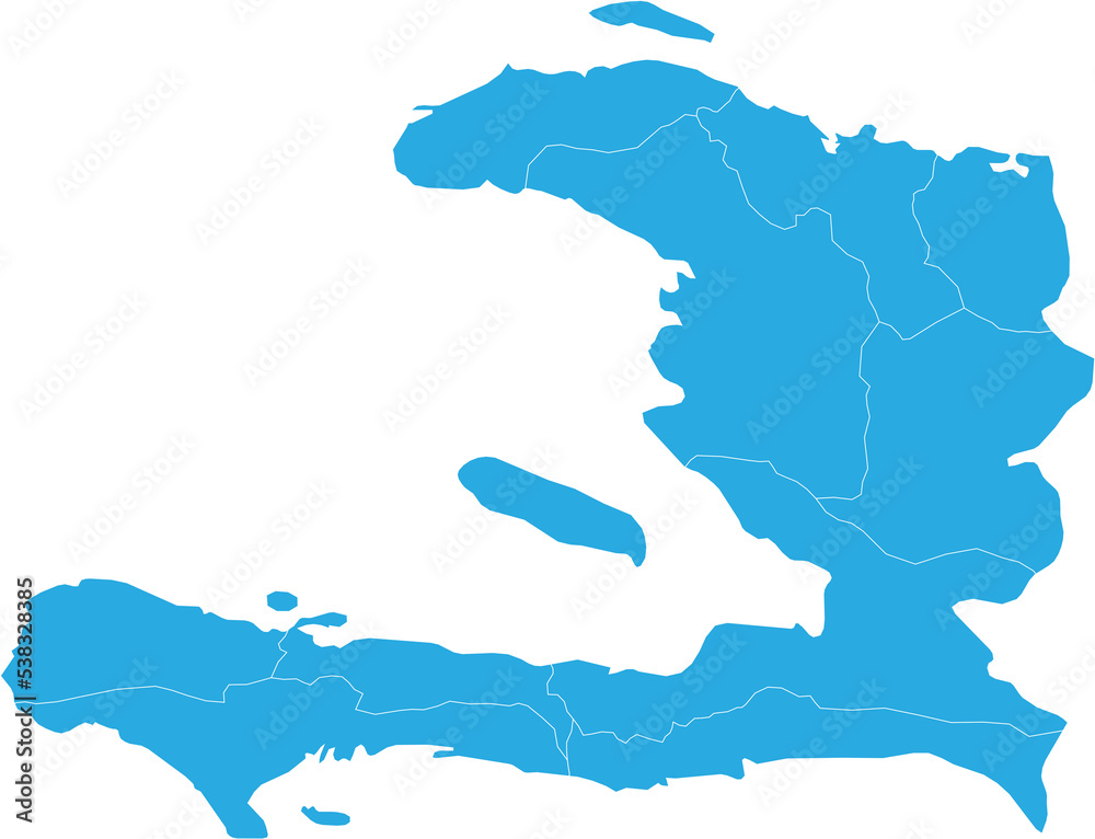 haiti map. High detailed blue map of haiti on transparent background ...