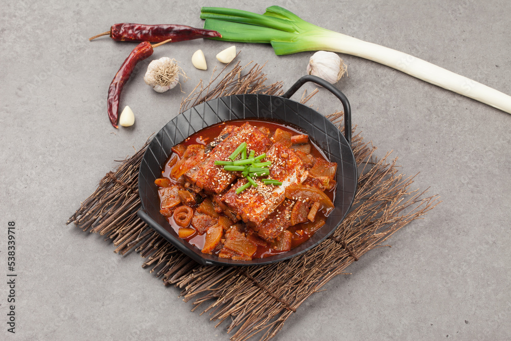 Poster Cooking, food, braised hairtail, food ingredients, Korean food ...