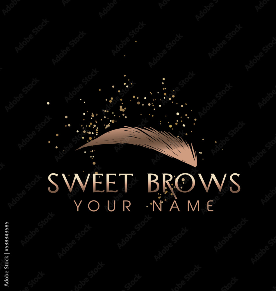 Eye Brow artist logo microbladding modern vector logo 2022 Stock Vector ...