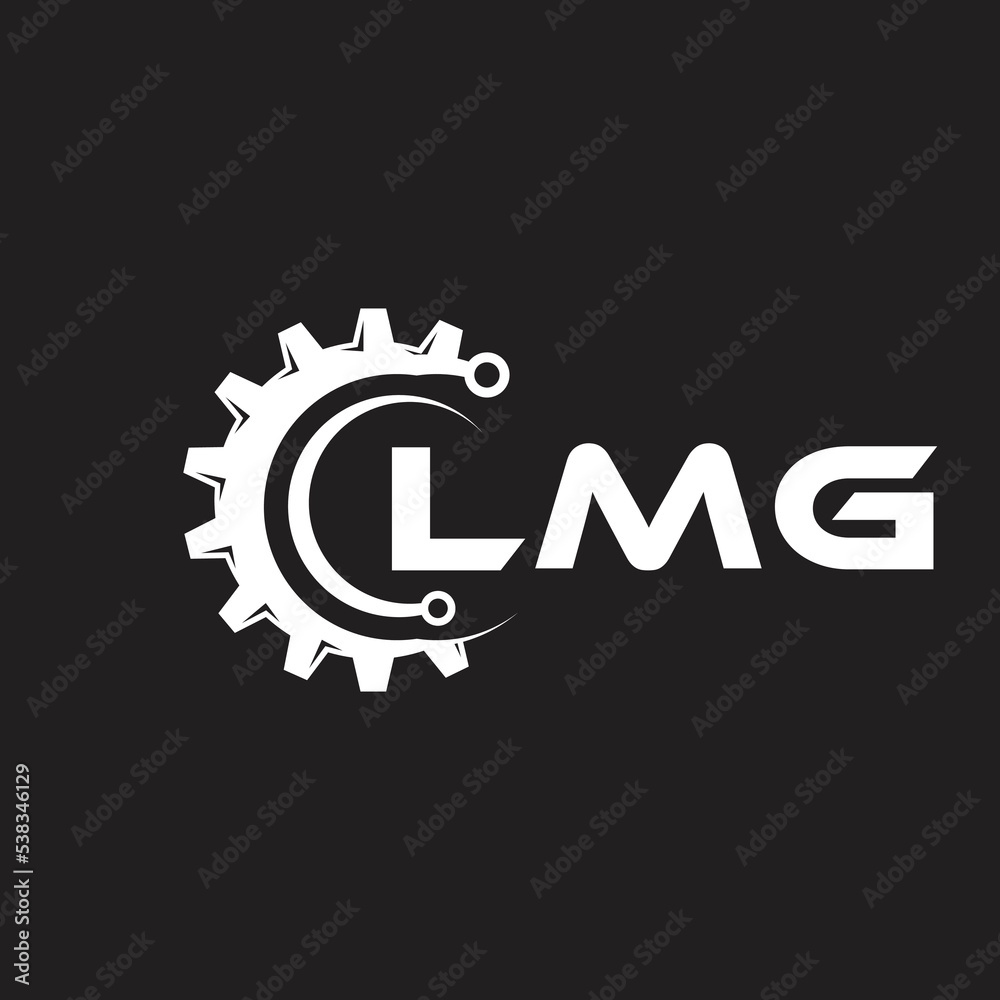 LMG letter technology logo design on black background. LMG creative initials letter IT logo ...
