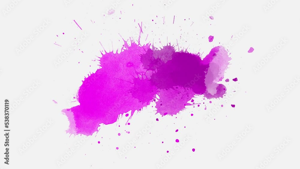 Ink drops fluid splash. Ink splatters transition animation. Ink brush ...
